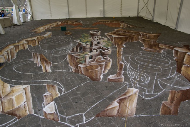 3D Sokak Boyama Sanatı