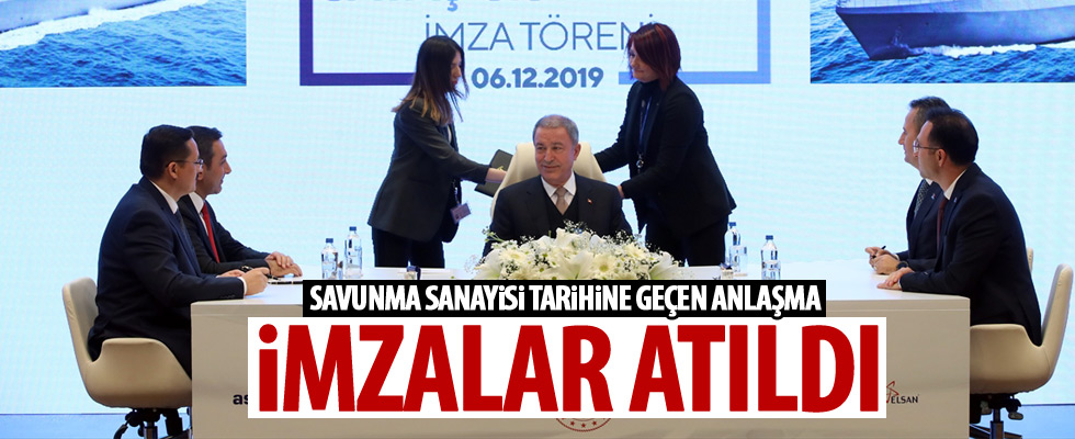 Türk savunma sanayisinin en büyük ihracatı için imzalar atıldı Türk savunma sanayisinin en büyük ihracatı için imzalar atıldı