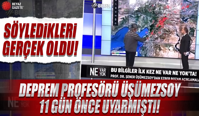 Prof. Dr. Şener Üşümezsoy, 11 gün önce katıldığı programda çarpıcı ... Prof. Dr. Şener Üşümezsoy, 11 gün önce katıldığı programda çarpıcı ...