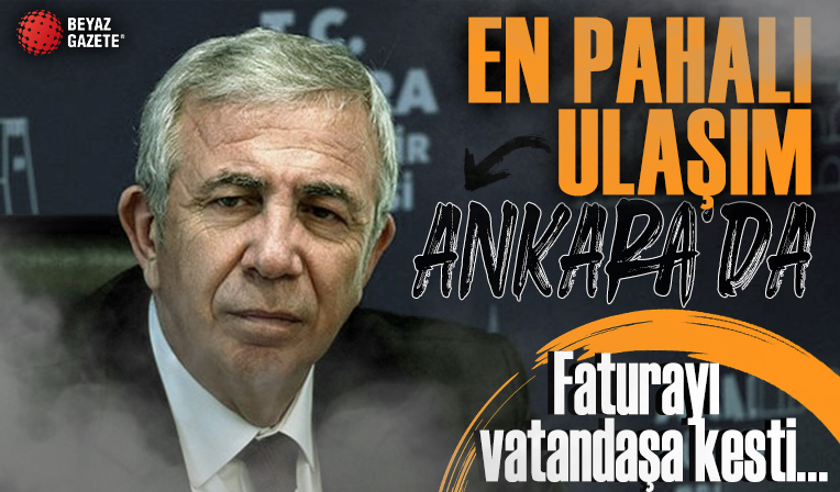 Türkiye’nin en pahalı ulaşımı Ankara'da! Yavaş faturayı vatandaşa kesti Türkiye’nin en pahalı ulaşımı Ankara'da! Yavaş faturayı vatandaşa kesti