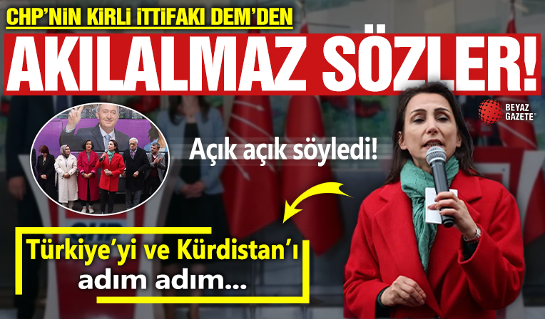 CHP’nin ittifak ortağı DEM’den küstah sözler: Türkiye ve Kürdistan’ı… CHP’nin ittifak ortağı DEM’den küstah sözler: Türkiye ve Kürdistan’ı…